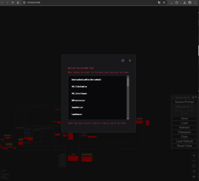 ComfyUI (IMPORT FAILED) ReActor Node for ComfyUIComfyUI メモ | 大阪のモノづくり職人の日常
