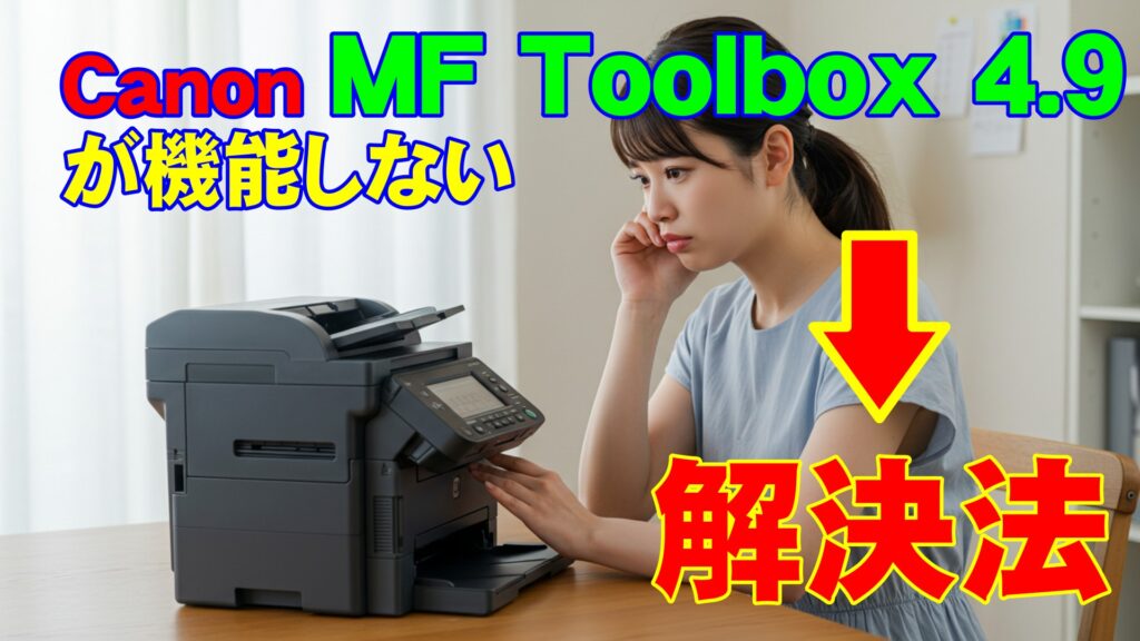 Canon MF Toolbox 4.9が機能せず、WINDOWS11標準のスキャナーアプリが機能できる場合にするべきこと | 大阪の ...